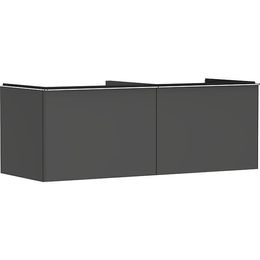 Hansgrohe Xelu Q Waschtischunterschrank 54067000 1360x485x550mm, 2 Schubk&auml;sten, diamantgrau matt, chrom