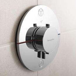 Hansgrohe ShowerSelect Comfort S Thermostat 15554000 Unterputz, f&uuml;r 2 Verbraucher, ohne Sicherungskombination EN 1717, chrom
