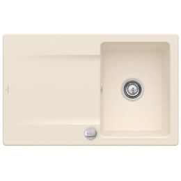 Villeroy & Boch Villeroy & Boch Siluet Einbausp&uuml;le 333402FU mit Ablaufgarnitur und Exzenterbet&auml;tigung, Ivory