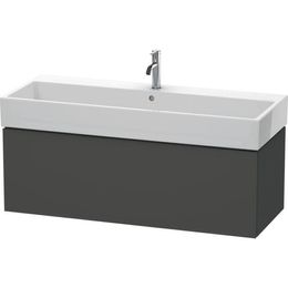 Duravit L-Cube Waschtisch-Unterschrank LC617904949 118,4x 45,9 cm, graphit matt, 1 Auszug, wandh&auml;ngend