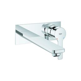 Grohe Lineare Waschtischarmatur 23444001 chrom, 2-Loch-Wand-Armatur, Ausladung 207mm