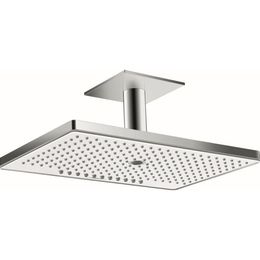 Hansgrohe Rainmaker Select 460 Kopfbrause 24006400 wei&szlig; chrom, 3jet, Deckenanschluss 100 mm
