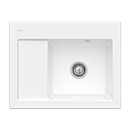 Villeroy & Boch Villeroy und Boch Subway 45 Compact Einbausp&uuml;le 331300KG Einbausp&uuml;le rechts, 650x220x510mm, snow white CeramicPlus