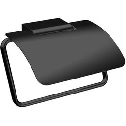 Emco Flow Papierhalter 270013301 schwarz, mit Deckel
