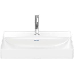 Duravit DuraSquare Aufsatz-Waschtisch geschliffen 2354600041 60x47cm, ohne &Uuml;berlauf, mit Hahnlochbank, 1 Hahnloch, wei&szlig;