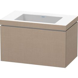 Duravit L-Cube Waschtisch-Unterschrank LC6917N7575 80 x 48 cm, ohne Hahnloch, leinen, 1 Auszug