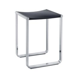 KEUCO Hocker Plan 14982170037 Aluminium silber eloxiert/ schwarzgrau