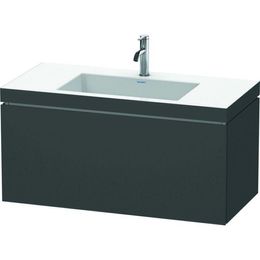 Duravit L-Cube Waschtisch-Unterschrank LC6918O4949 100 x 48 cm, 1 Hahnloch, graphit matt, 1 Auszug