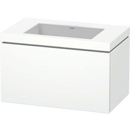 Duravit L-Cube Waschtisch-Unterschrank LC6917N1818 80 x 48 cm, ohne Hahnloch, wei&szlig; matt, 1 Auszug