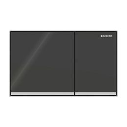 Geberit Sigma 60 Square Betätigungsplatte 115640SJ1 Glas schwarz, Betätigung flächenbündig