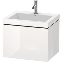 Duravit L-Cube Waschtisch-Unterschrank LC6916N1818 60 x 48 cm, ohne Hahnloch, wei&szlig; matt, 1 Auszug
