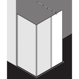 Kermi Xb Glasanlage XBWIH05020VUK 50x200cm, silber hochglanz, ESG SR Opaco, ESG klar