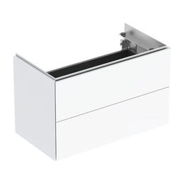 Geberit One Waschtisch-Unterschrank 500381011 2 Schubladen, 74,4x46,5x39,6cm, wei&szlig; hochglanz