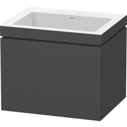 Duravit L-Cube Waschtisch-Unterschrank LC6916N4949 60 x 48 cm, ohne Hahnloch, graphit matt, 1 Auszug