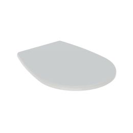 Geberit Renova WC-Sitz 572165068 pergamon, ohne Absenkautomatik, Befestigung von unten, Scharniere Edelstahl