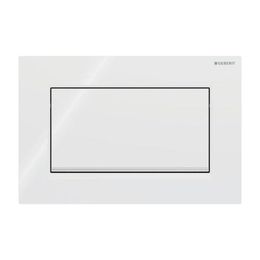 Geberit Sigma 10 Square Betätigungsplatte 115893KJ1 weiß / hochglanz-verchromt