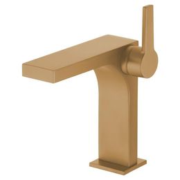KEUCO Edition 11 Waschtischarmatur 51102030100 Ausladung 136mm, ohne Ablaufgarnitur, Bronze geb&uuml;rstet