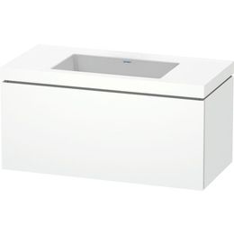 Duravit L-Cube Waschtisch-Unterschrank LC6918N1818 100 x 48 cm, ohne Hahnloch, wei&szlig; matt, 1 Auszug