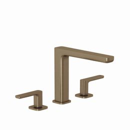 Kludi RENON 3-Loch Waschtischarmatur 42393N175 mit Push Open Brushed Bronze PVD