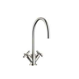 Dornbracht Tara. Sp&uuml;ltisch-Zweigriff-Armatur 22815892-06 Ausladung 235 mm, platin matt