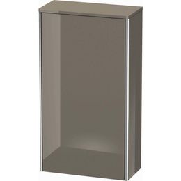 Duravit XSquare Halbhochschrank XS1303R8989 50x88x23,6cm, T&uuml;r rechts, Flannel Grey hochglanz