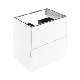 KEUCO Edition 11 Art Waschtischunterschrank 32512840800 80x70x49cm, 2 Frontausz&uuml;ge, Glas satiniert, wei&szlig;