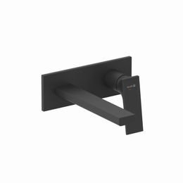 Kludi DECUS 2-Loch-Wandarmatur 542443975 210 mm Feinbau-Set mattschwarz