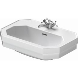 Duravit Serie 1930 Waschtisch 0438600000 mit &Uuml;berlauf, 1 Hahnloch, wei&szlig;