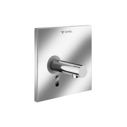 Schell Linus Fertigmontageset 019450699 Frontplatte Messing, mit 230 mm Auslauf, Infrarot-Sensor-Elektronik, ohne Stromversorgung