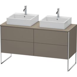 Duravit XSquare Waschtisch-Unterschrank XS4926B9090 140x53,8x54,8cm, 4 Ausz&uuml;ge, beidseitig, Flannel Grey seidenmatt