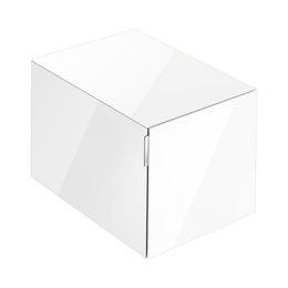 KEUCO Edition 11 Art Sideboard 32541830400 40x35x49cm, 1 Frontauszug, Glas, wei&szlig;