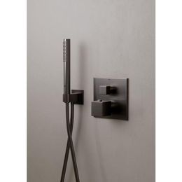 Kludi DECUS Brausethermostat 54885N275 Feinbau-Set, Unterputz, mit Funktionseinheit Brushed Gunmetal