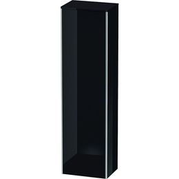 Duravit XSquare Hochschrank XS1313R4040 50x176x35,6cm, T&uuml;r rechts, schwarz hochglanz