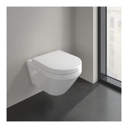 Villeroy & Boch Villeroy und Boch Architectura Wand-Tiefsp&uuml;l-WC 5684C001 37x53cm, rund, TwistFlush, sp&uuml;lrandlos, wandh&auml;ngend, waagerecht, wei&szlig; Alpin