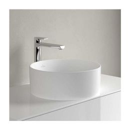 Villeroy & Boch Villeroy und Boch Collaro Aufsatzwaschtisch 4A1840RW ohne &Uuml;berlauf, &Oslash; 40cm, stone white C-plus