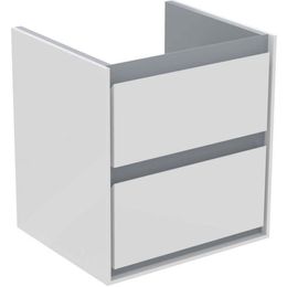 Ideal Standard Connect Air Waschtischunterschrank E1607KN 2 Ausz&uuml;ge, 480x517x409mm, wei&szlig; gl&auml;nzend/hellgrau matt
