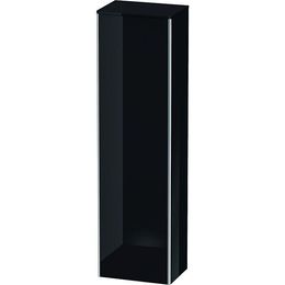 Duravit XSquare Hochschrank XS1313L4040 50x176x35,6cm, T&uuml;r links, schwarz hochglanz