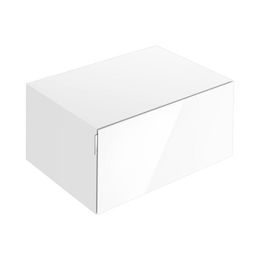 KEUCO Edition 11 Art Sideboard 32541300801 80x35x49cm, 1 Frontauszug, Innenbeleuchtung, Lack seidenmatt, Glas, wei&szlig;