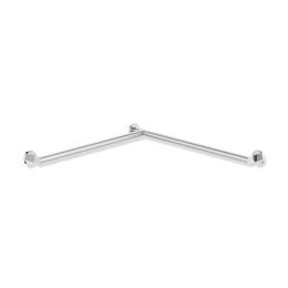 HEWI System 900 Duschhandlauf 900.35.10440 Edelstahl verchromt, 765 x 765 mm, Ausf&uuml;hrung links