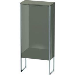 Duravit XSquare Halbhochschrank XS1304L8989 50x88x23,6cm, T&uuml;r links, stehend, Flannel Grey hochglanz