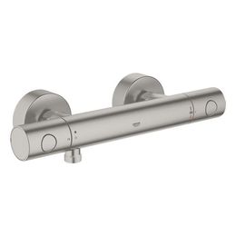 Grohe Grohtherm 1000 Brausethermostat 34065DC2 Cosmopolitan, supersteel, Aufputz, eigensicher