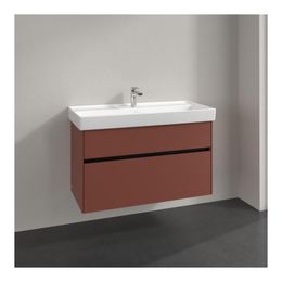 Villeroy & Boch Villeroy und Boch Collaro Waschtischunterschrank C01100AH 95,4x54,6x44,4cm, Waschbecken mittig, wine red