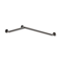 HEWI System 900 Duschhandlauf 900.35.10360SC Edelstahl pulverbeschichtet dunkelgrau perlglimmer tiefmatt, 765 x 475 mm, Ausf&uuml;hrung links