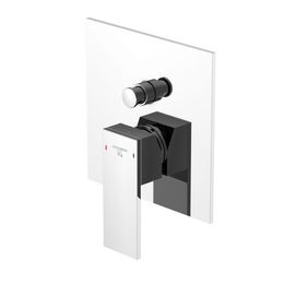 Steinberg Serie 160 Wannenarmatur 16021033 Unterputz, mit Abdeckplatte 165 x 165 mm, f&uuml;r Wanne/Brausearmatur, mit Umsteller, chrom