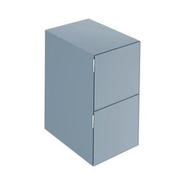 KEUCO Edition 11 Art Sideboard 32542330400 40x70x49cm, 2 Frontausz&uuml;ge, Lack seidenmatt, Glas satiniert, blue satin