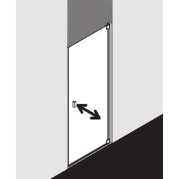 Kermi Raya Pendelt&uuml;r RA1WR09020VPK 90x200cm, Anschlag rechts, ESG klar KermiClean