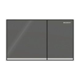 Geberit Sigma 60 Square Betätigungsplatte 115640JK1 Taste lava, Rahmen hochglanz-verchromt, für 2-Mengen-Spülung, flächenbündig