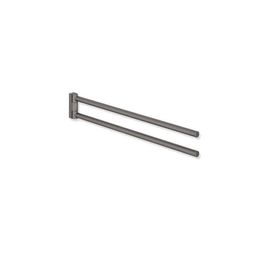 HEWI System 162 Handtuchhalter 162.09.10060SC 2-tlg., 445 x 70 mm, pulverbeschichtet, dunkelgrau, perlglimmer tiefmatt
