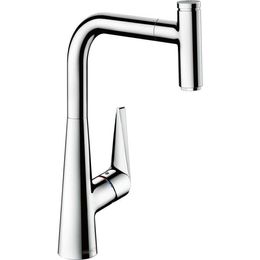 Hansgrohe Talis Sp&uuml;ltisch-Einhebelmischer 72826000 mit Ausziehauslauf, 1jet, 4,4 l/min, chrom