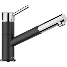 Blanco K&uuml;chenarmatur 525038 ausziehbar, SILGRANIT-Look anthrazit
